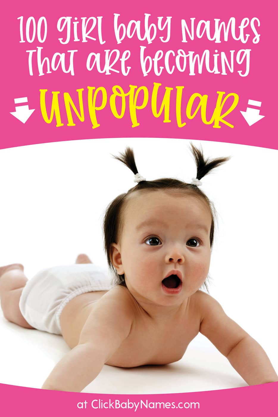 100 unpopular girl baby names, at ClickBabyNames