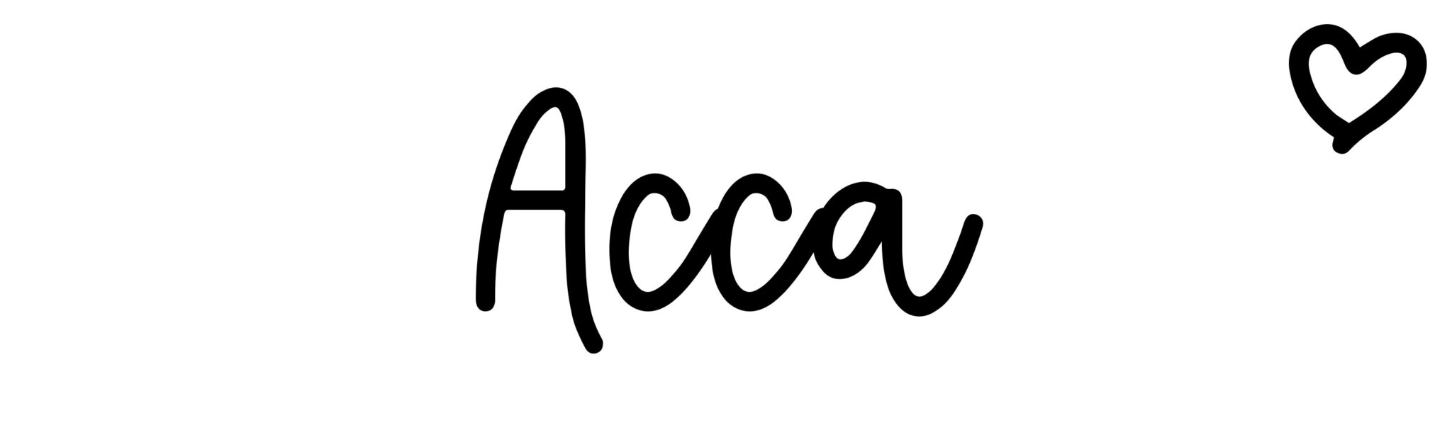 Acca - Name meaning, origin, variations and more