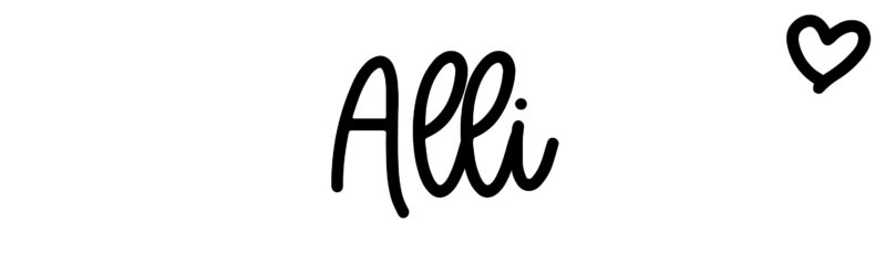 Alli - Name meaning, origin, variations and more