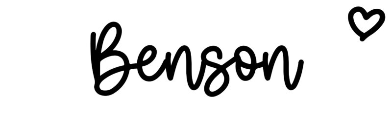Benson - Name meaning, origin, variations and more