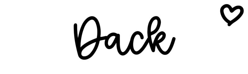 Dack - Name meaning, origin, variations and more