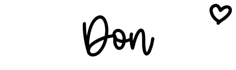 Don - Name meaning, origin, variations and more