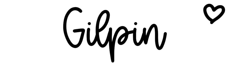 Gilpin - Name meaning, origin, variations and more