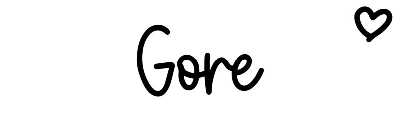 Gore - Name meaning, origin, variations and more