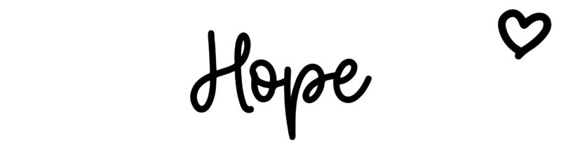 Hope - Name meaning, origin, variations and more