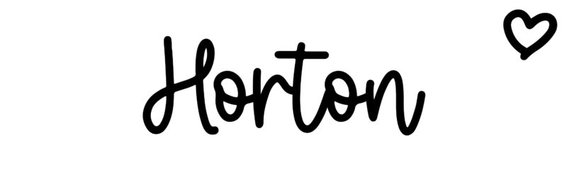 Horton - Name meaning, origin, variations and more