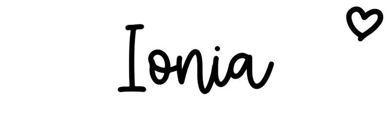 Ionia - Name meaning, origin, variations and more