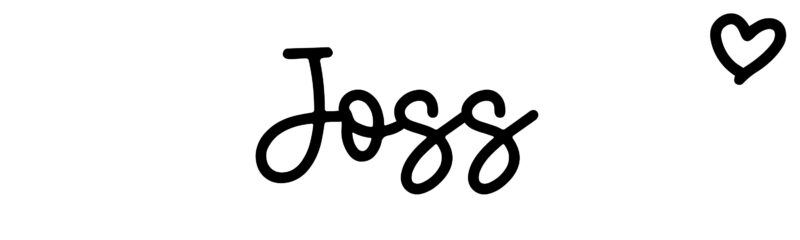Joss - Name meaning, origin, variations and more