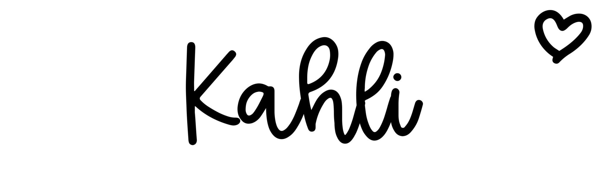 Kahli - Click Baby Names