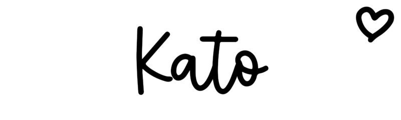 Kato - Name meaning, origin, variations and more