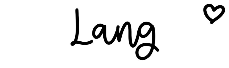 Lang - Name meaning, origin, variations and more