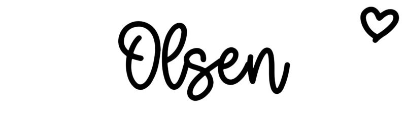 Olsen - Name meaning, origin, variations and more