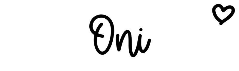 Oni - Name meaning, origin, variations and more