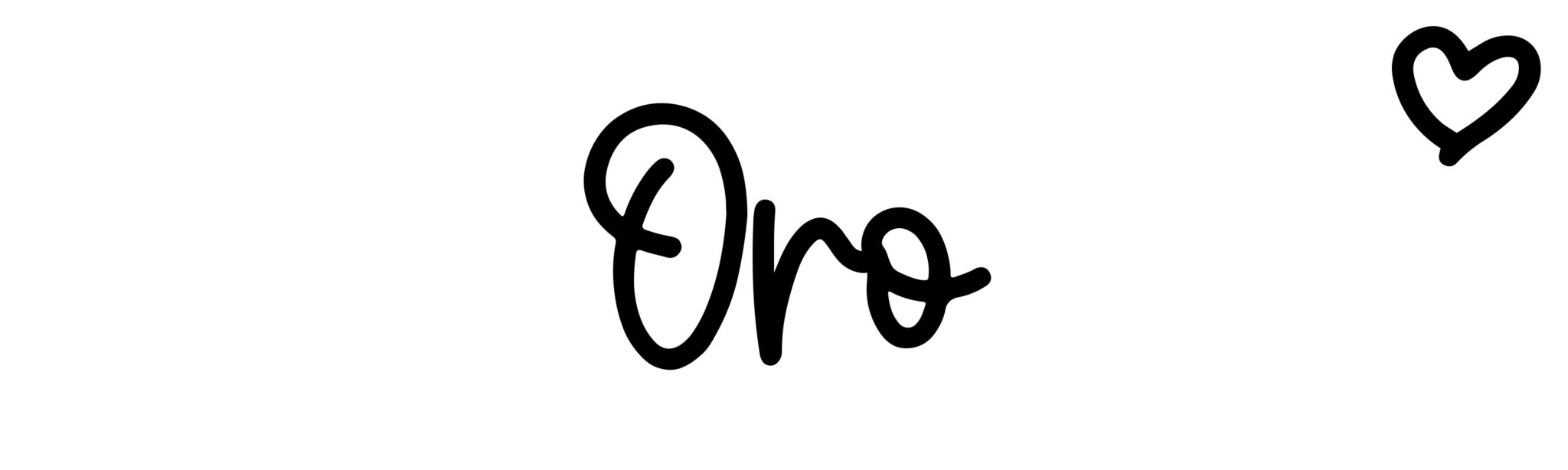 Oro - Name meaning, origin, variations and more
