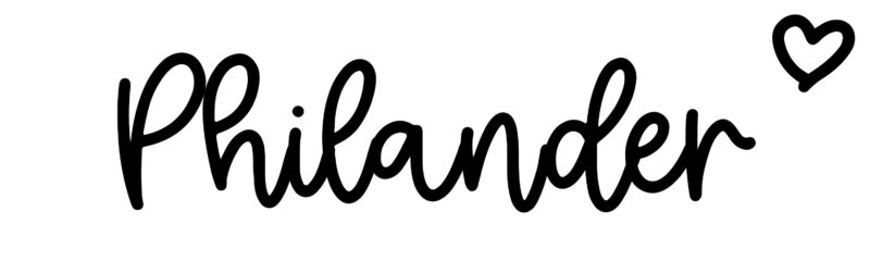 Philander - Name meaning, origin, variations and more