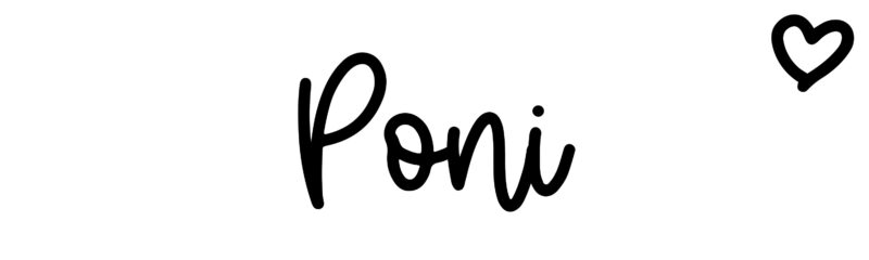 Poni - Name meaning, origin, variations and more