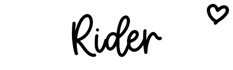 Rider - Name meaning, origin, variations and more