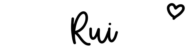 Rui - Name meaning, origin, variations and more