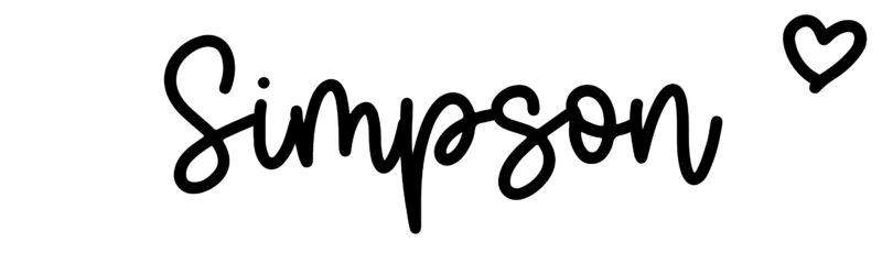 Simpson - Name meaning, origin, variations and more