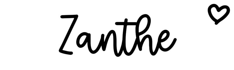 Zanthe - Name meaning, origin, variations and more